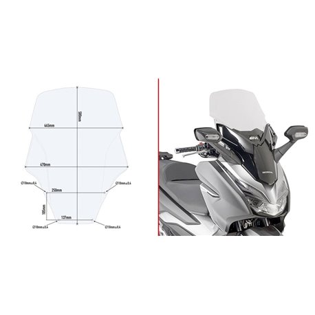 GIVI D1166ST plexi